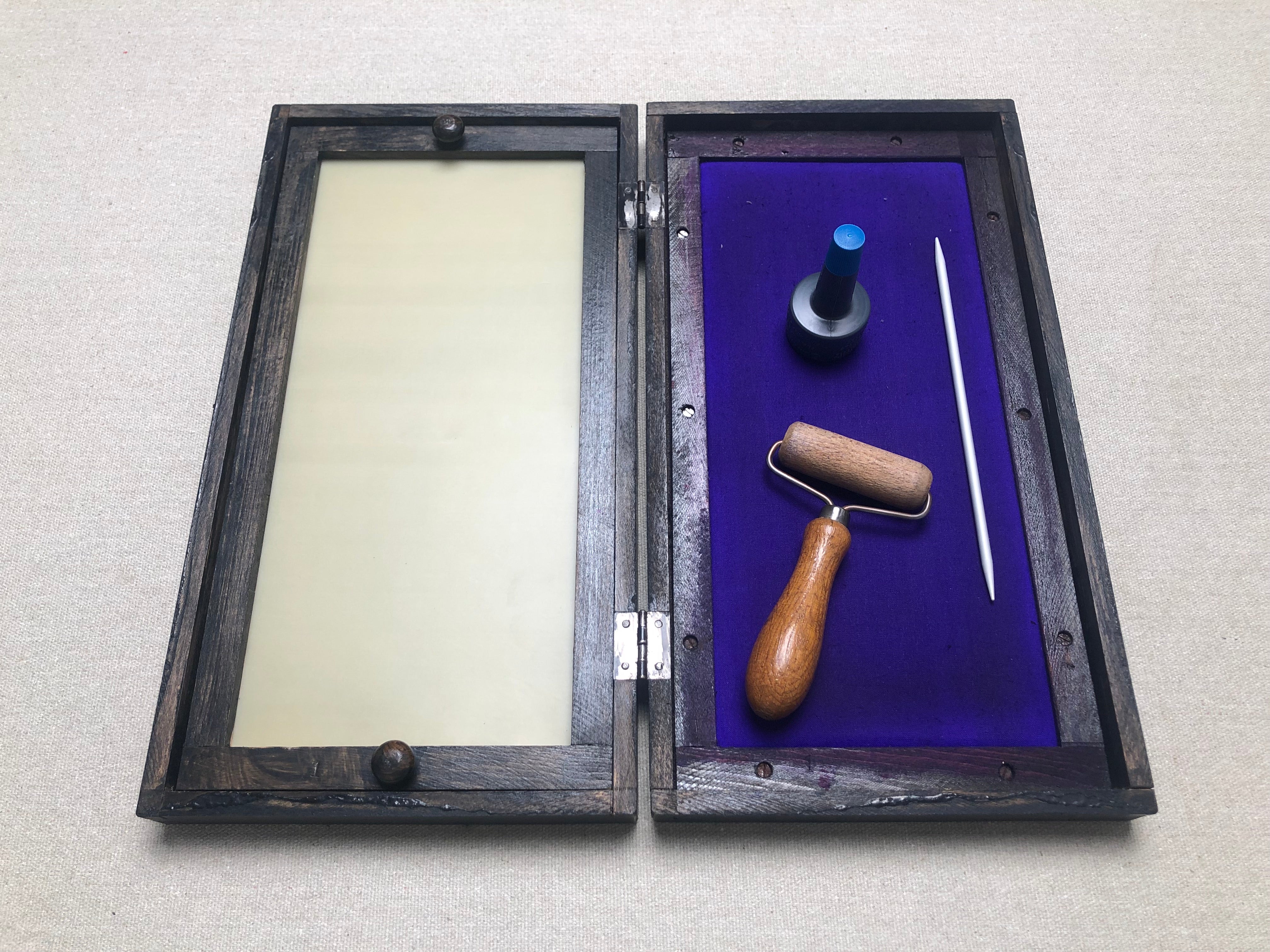 x Foot impression box, vintage by Omö – Shoemakercraft